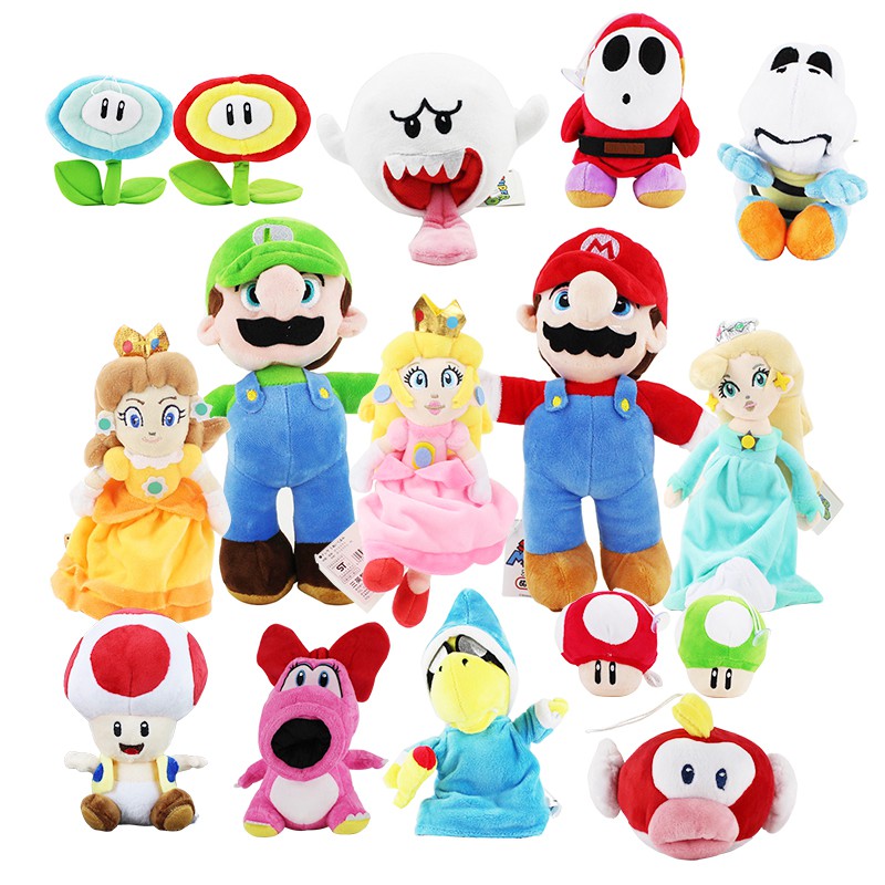 Super Mario Bros Yoshi Boo Ghost Princess Peach Mushroom Toadette ...