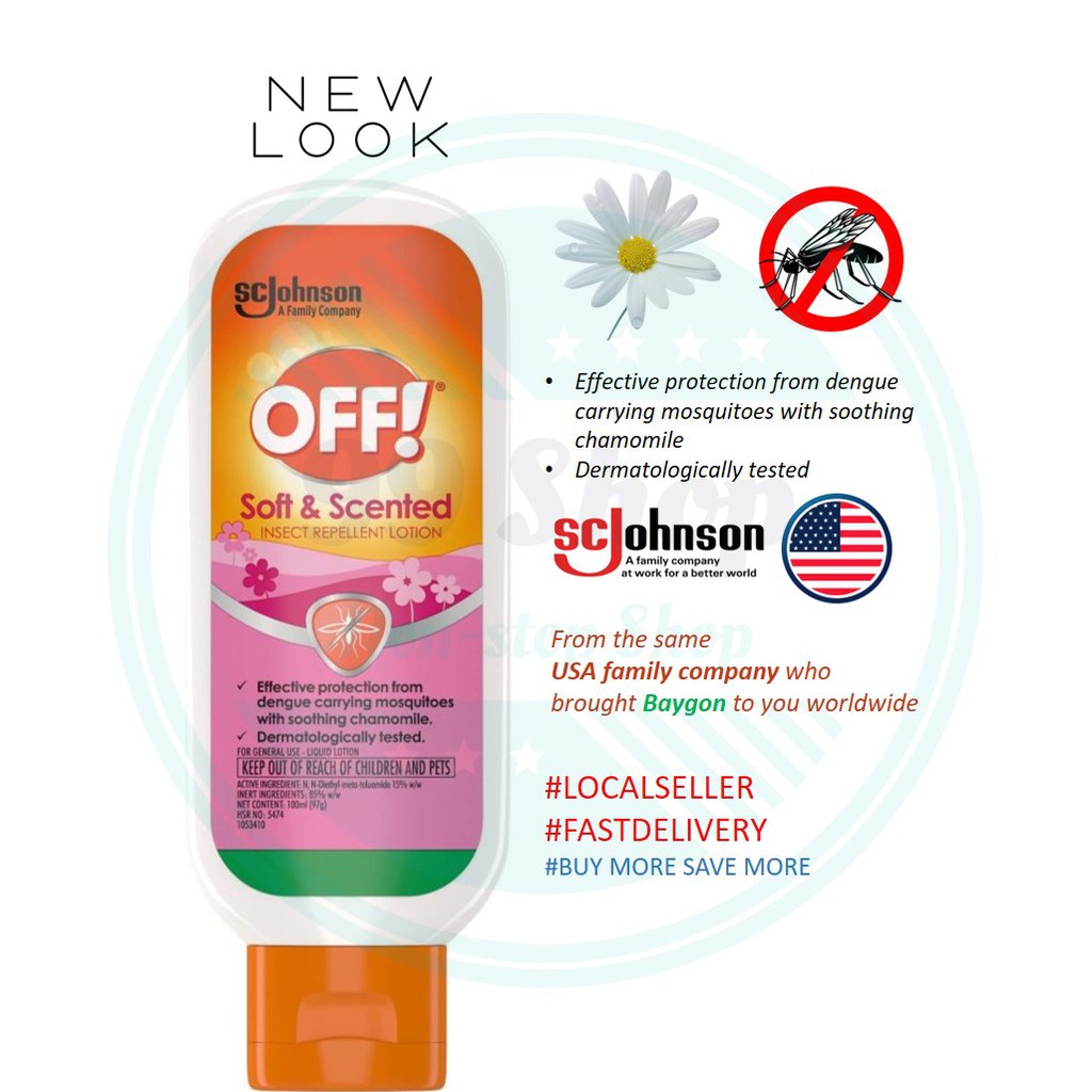 OFF! Insect Repellent Soft & Scented Lotion 100ml NEW LOOK! | Shopee ...