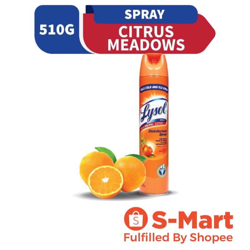 Lysol Disinfectant Spray Citrus Meadows 510g | Shopee Singapore