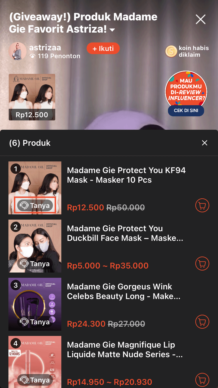 Mengelola Fitur Tanya Penjual di Shopee Live | Pusat Edukasi Penjual ...