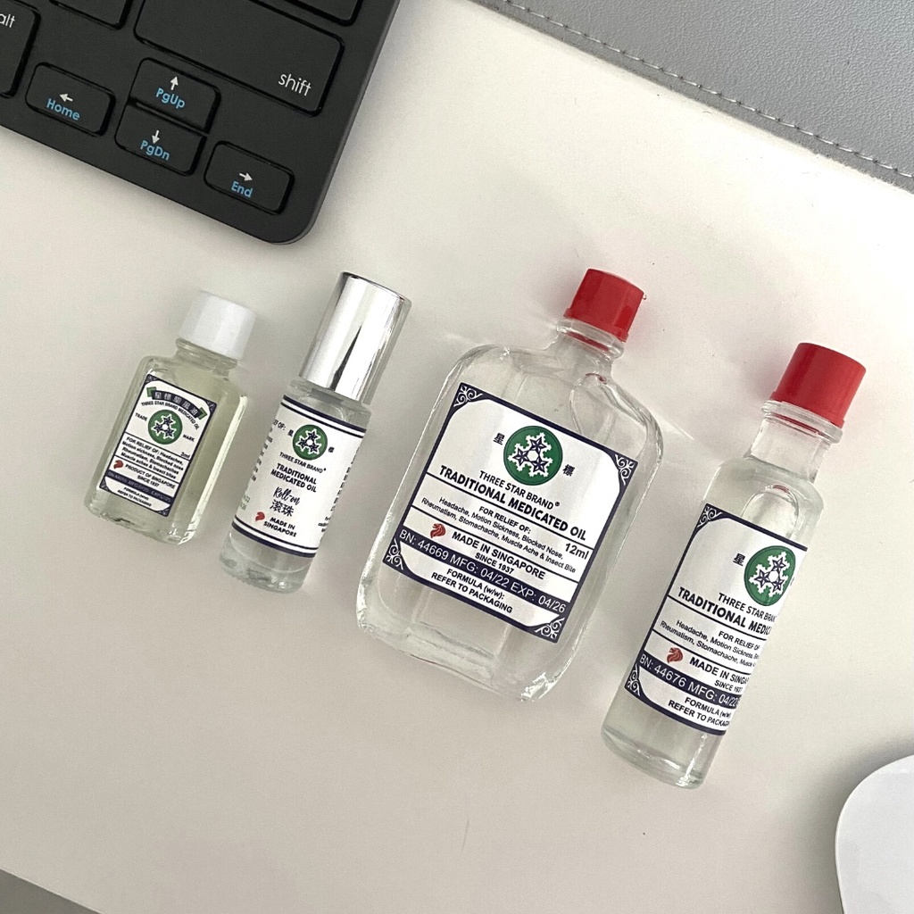 Three Star Brand Traditional Medicated Oil | Shopee Singapore