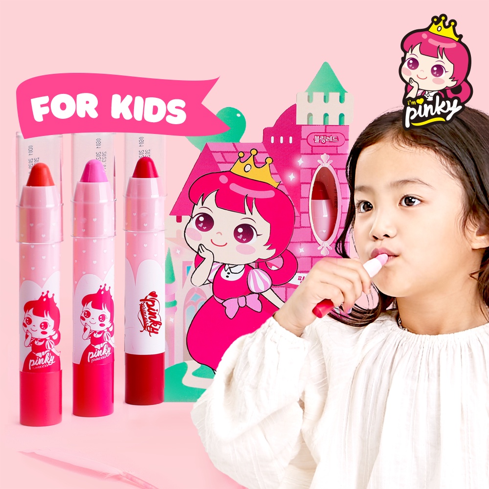 I'm Pinky Kids Makeup Lipstick Pinky Lip Crayon Girls Lip gloss Korea ...