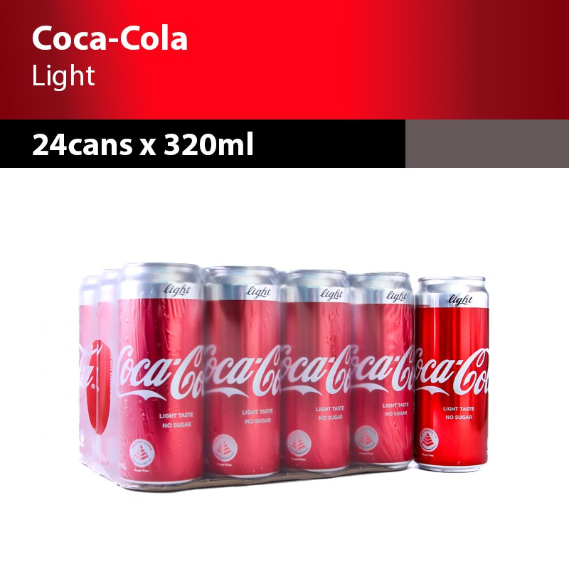 Coca-Cola Light 24 cans x 320ml | Shopee Singapore