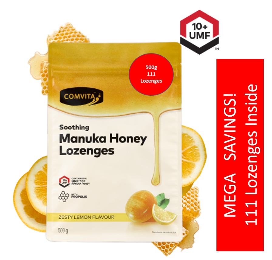 Comvita Manuka Honey Lozenges with Propolis Lemon & Honey 500g 111 ...