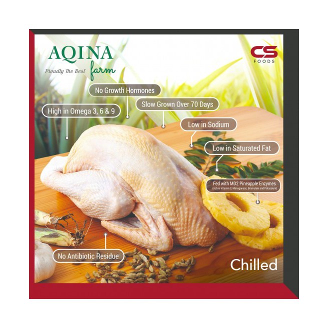 Cs aqina farm santori md2 kampung chicken 1.3kg | BeeCost