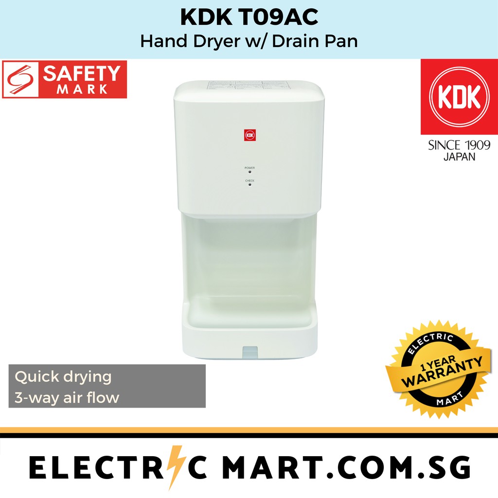 KDK T09AC Hand Dryer w/ Drain Pan | Shopee Singapore