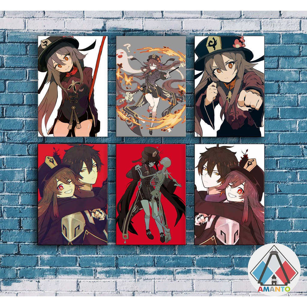 Poster HU TAO GENSHIN IMPACT Room Wall Decoration | Shopee Singapore