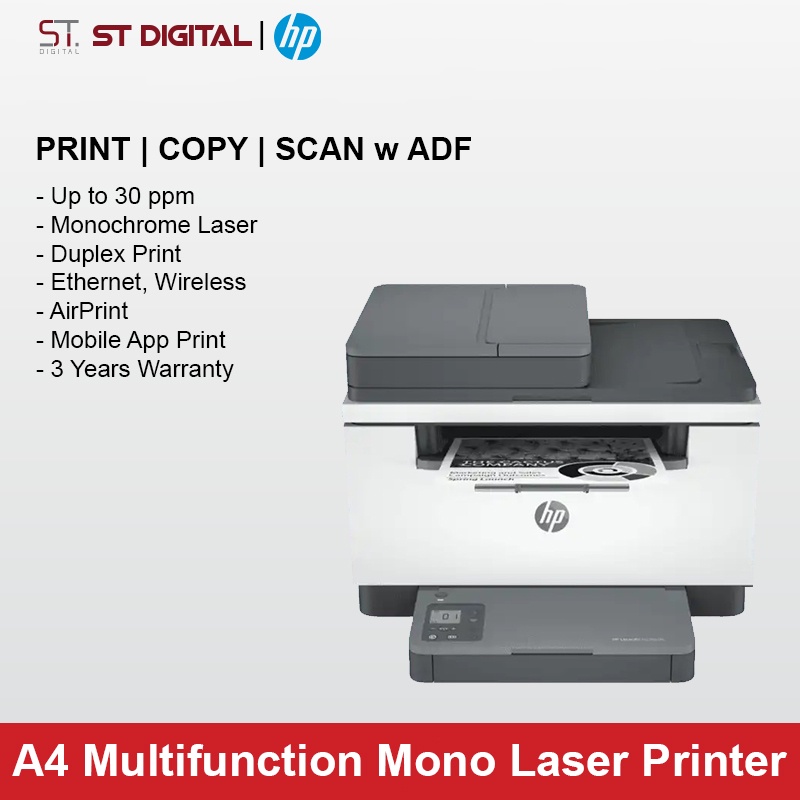[Local Warranty] HP LaserJet MFP M236sdw Printer Monochrome Laser ...