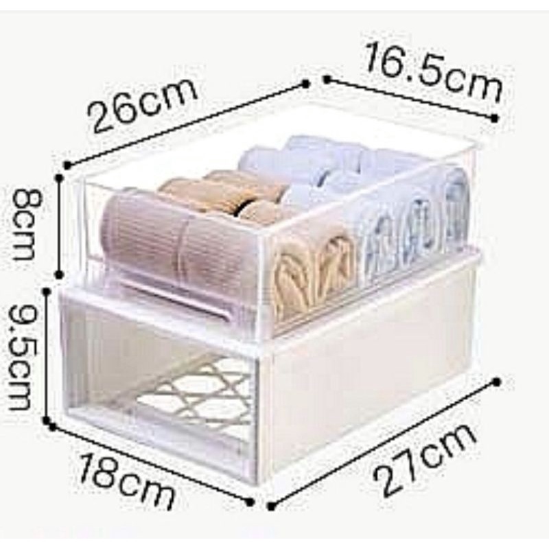 PP Plastic Drawer Storage Box (5L) | Shopee Singapore