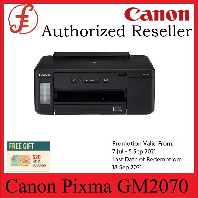 Canon PIXMA GM2070 Refillable Ink Tank Wireless Printer for High Volume ...