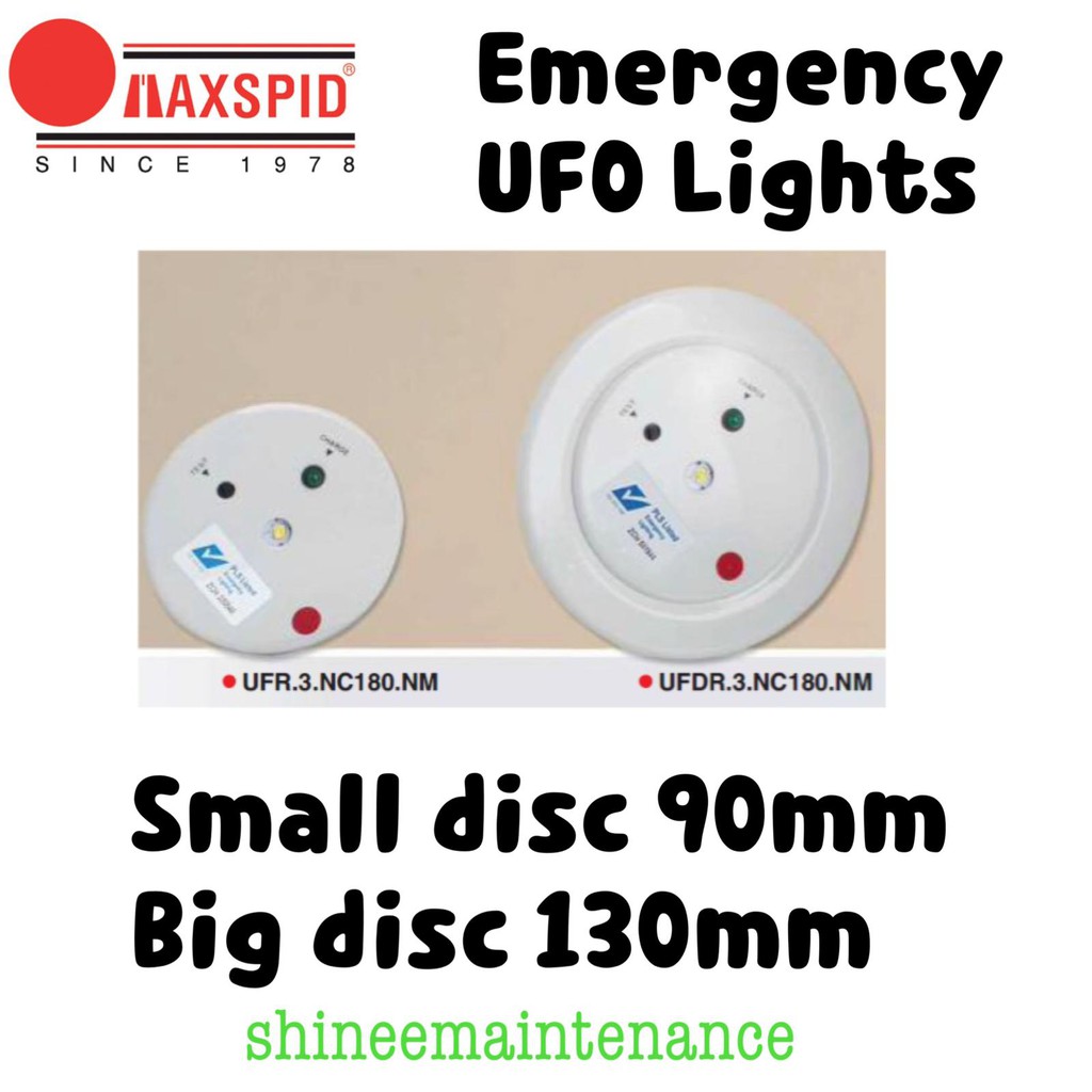 Maxspid Emergency UFO Lights UFR.3.NC180.NM [Small] / UFDR.3.NC180.NM ...