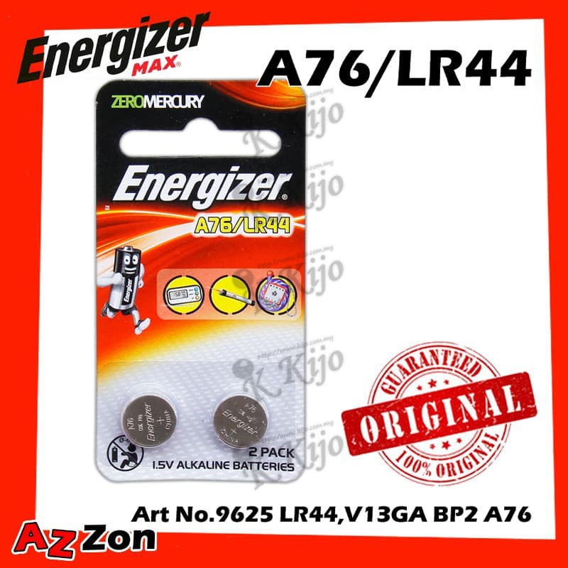 Energizer Max A76 LR44 Alkaline Battery 1.5V | Shopee Singapore