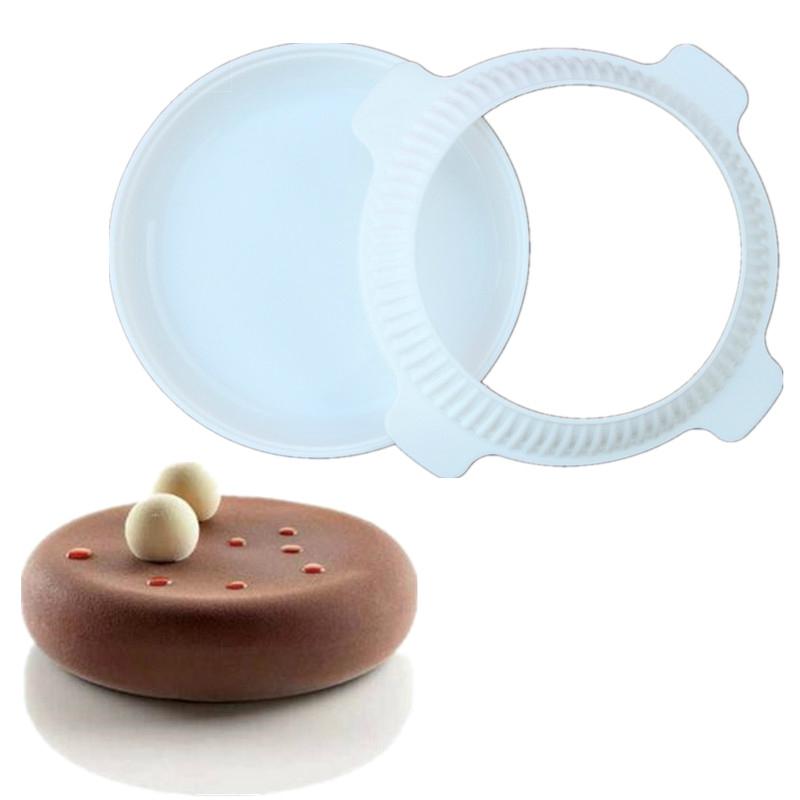 Round Eclipse Silicone Cake Mold For Mousses Ice Cream Chiffon Cakes ...