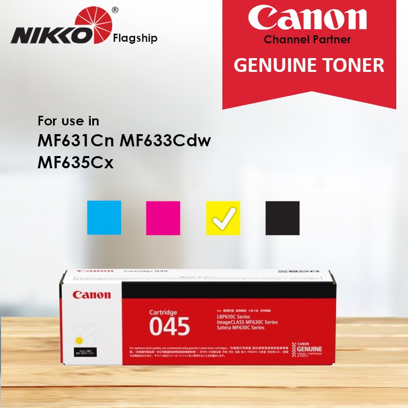 Canon Cartridge 045 Yellow Toner Cartridge For imageCLASS MF631Cn ...