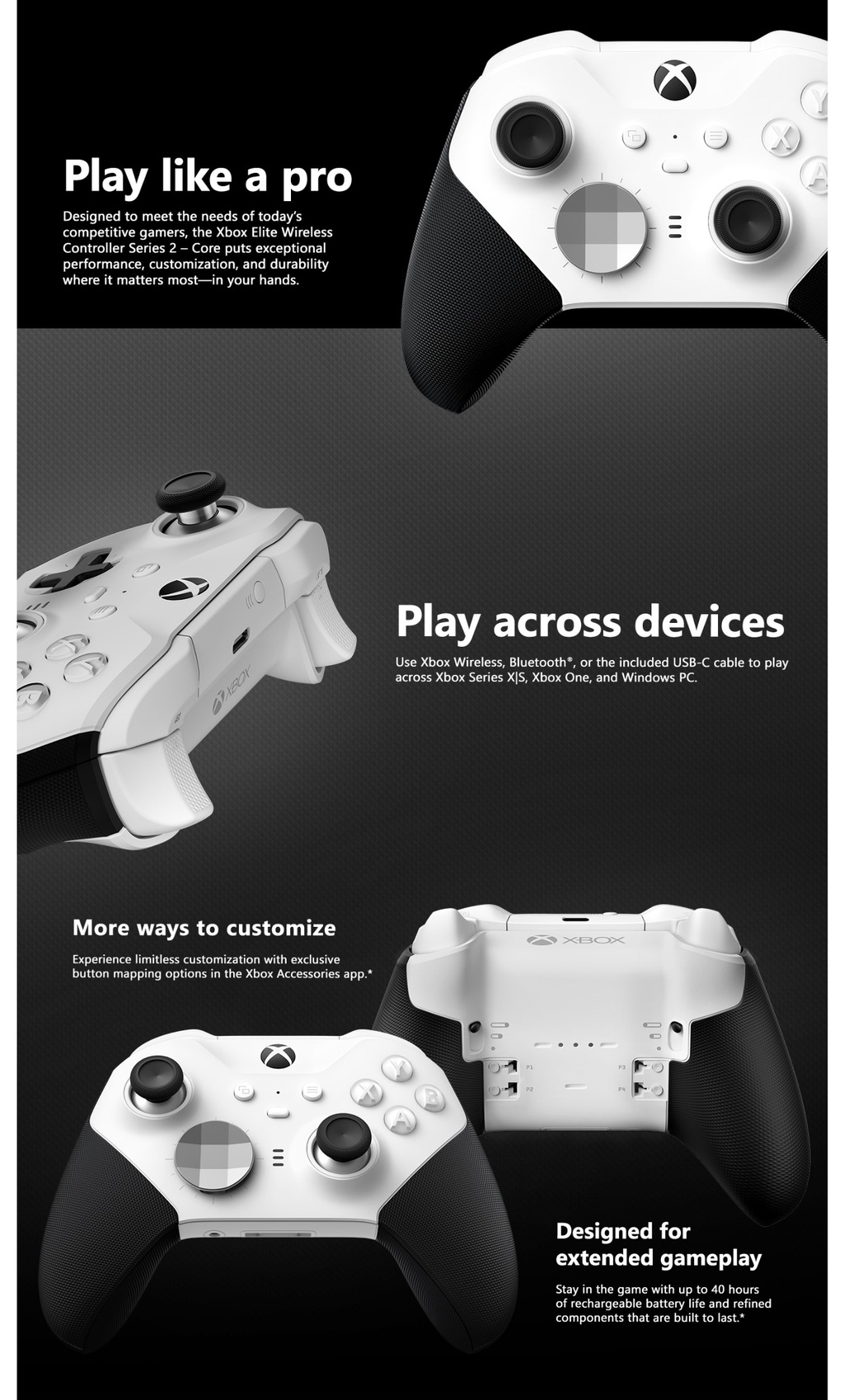 [Xbox Controller] Xbox Elite Wireless Controller Series 2 - Core ...