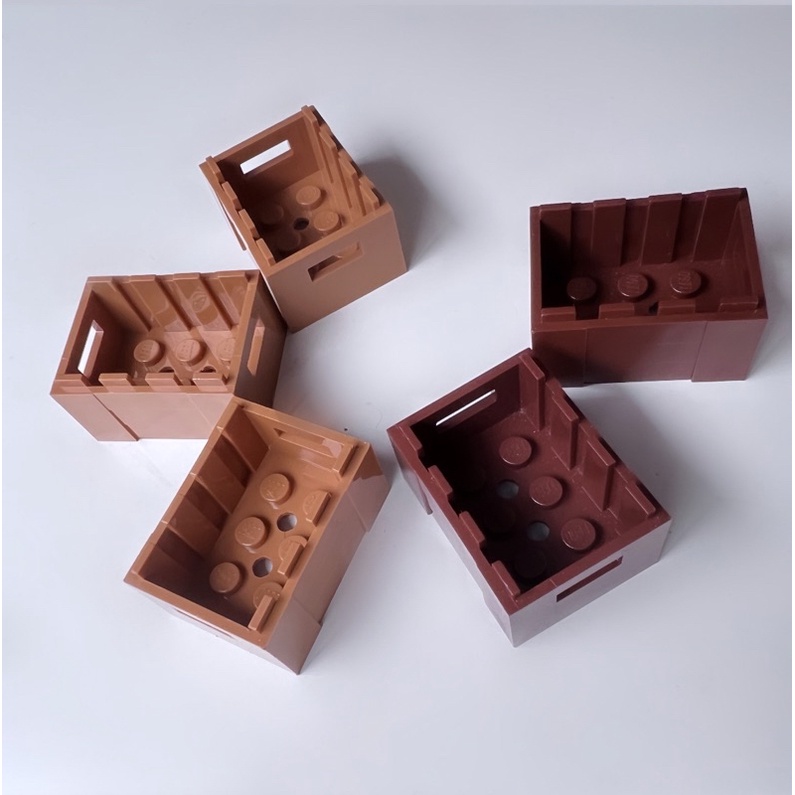 New 100% - 30150 Wooden Toy Carton lego Container, Crate 3 x 4 x 1 2 / ...