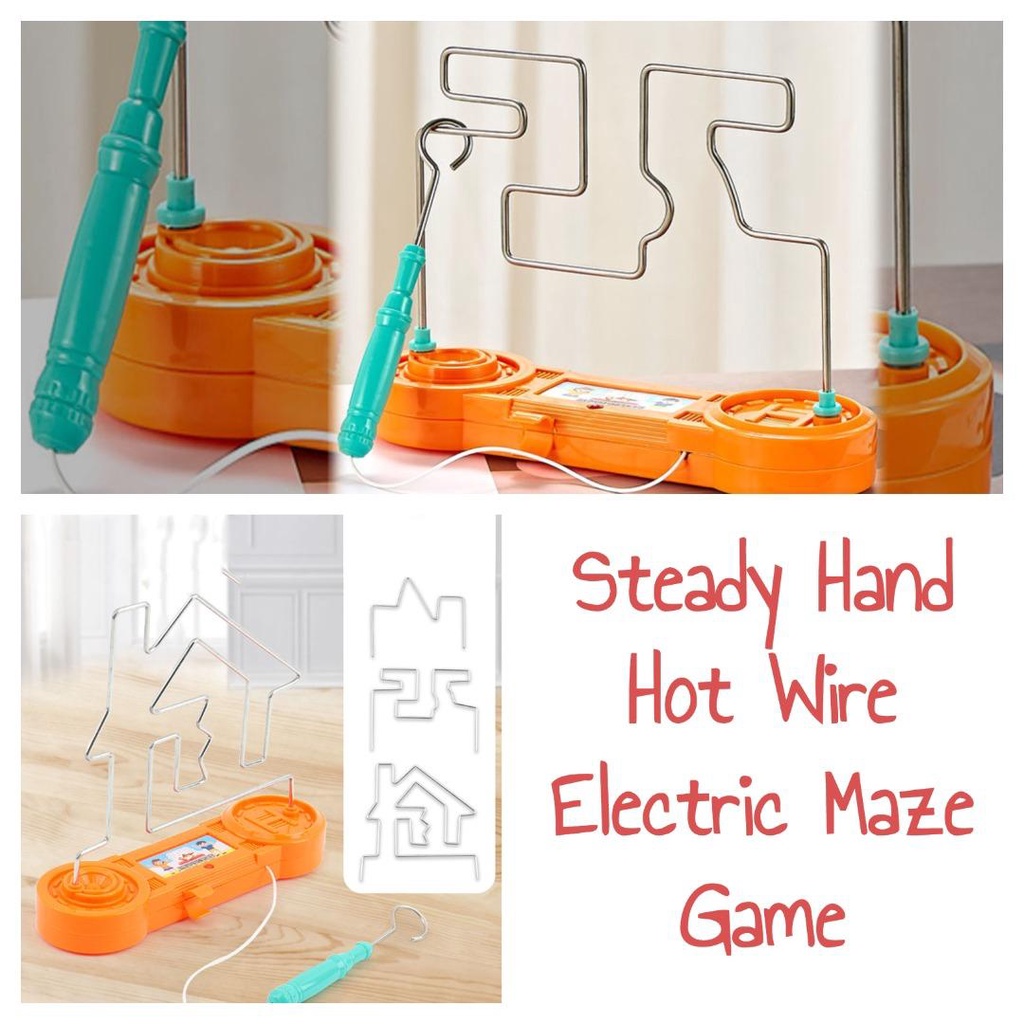 Steady Hand Hot Wire Electric Maze Game (V) | Shopee Singapore