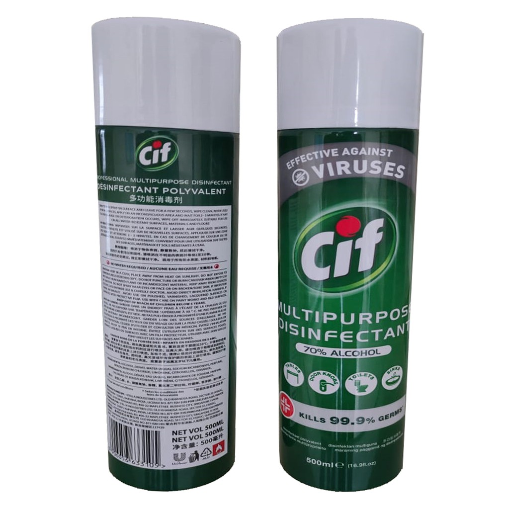 Cif Multipurpose Disinfectant Spray 500ML | Shopee Singapore