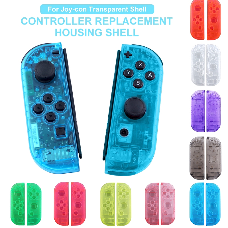 【Left+Right】1pair Joy-con Transparent Shell For Nintendo Switch Joy-Con ...