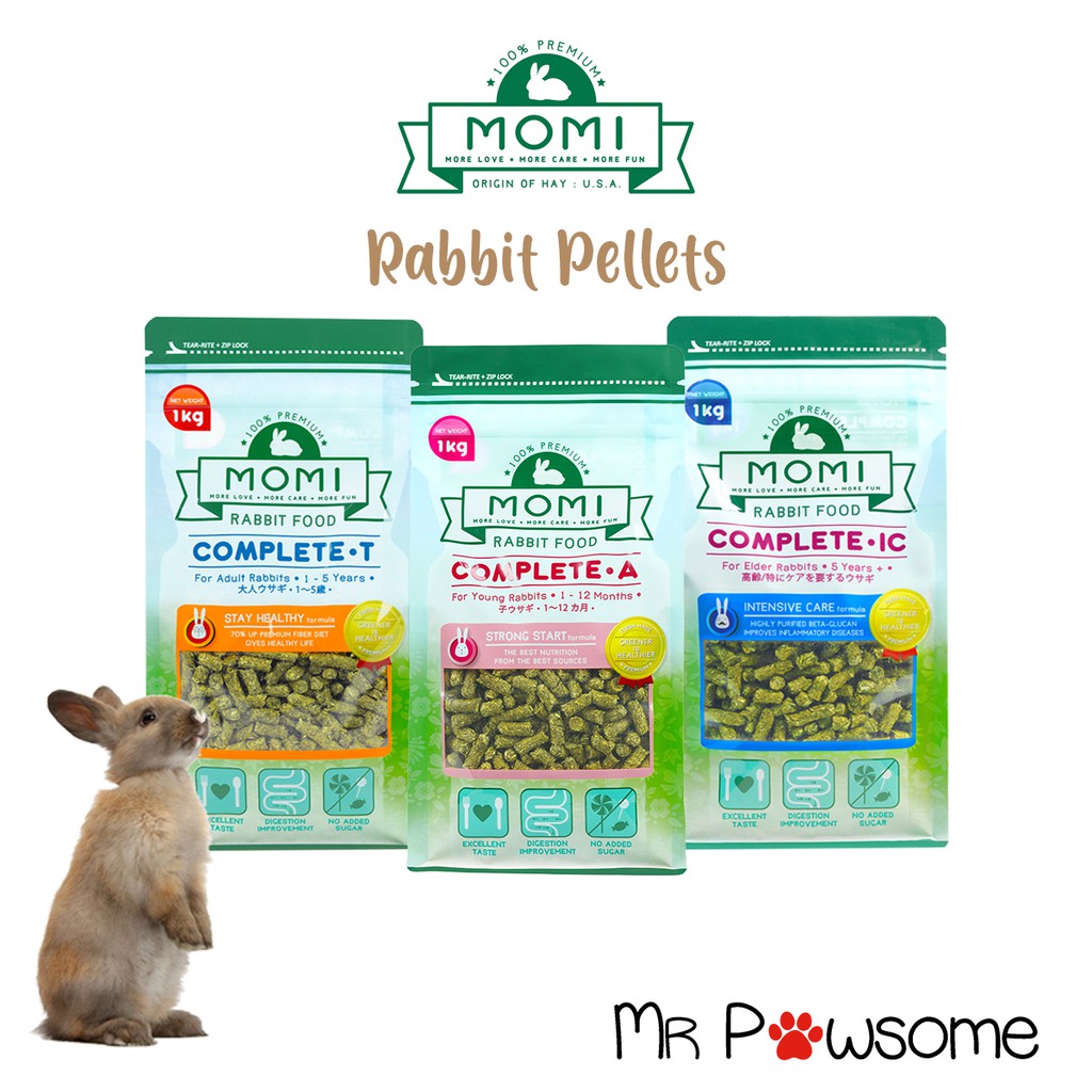Momi Rabbit Pellets/ Rabbit Food 1kg | Shopee Singapore