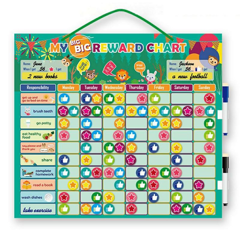 SG Local ReadyStock My Big Big Reward Chart Kids Self Regulation ...