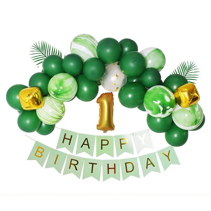 [SG] Happy Birthday Banner Mint Green HBD | Party Flag Bunting Garland ...