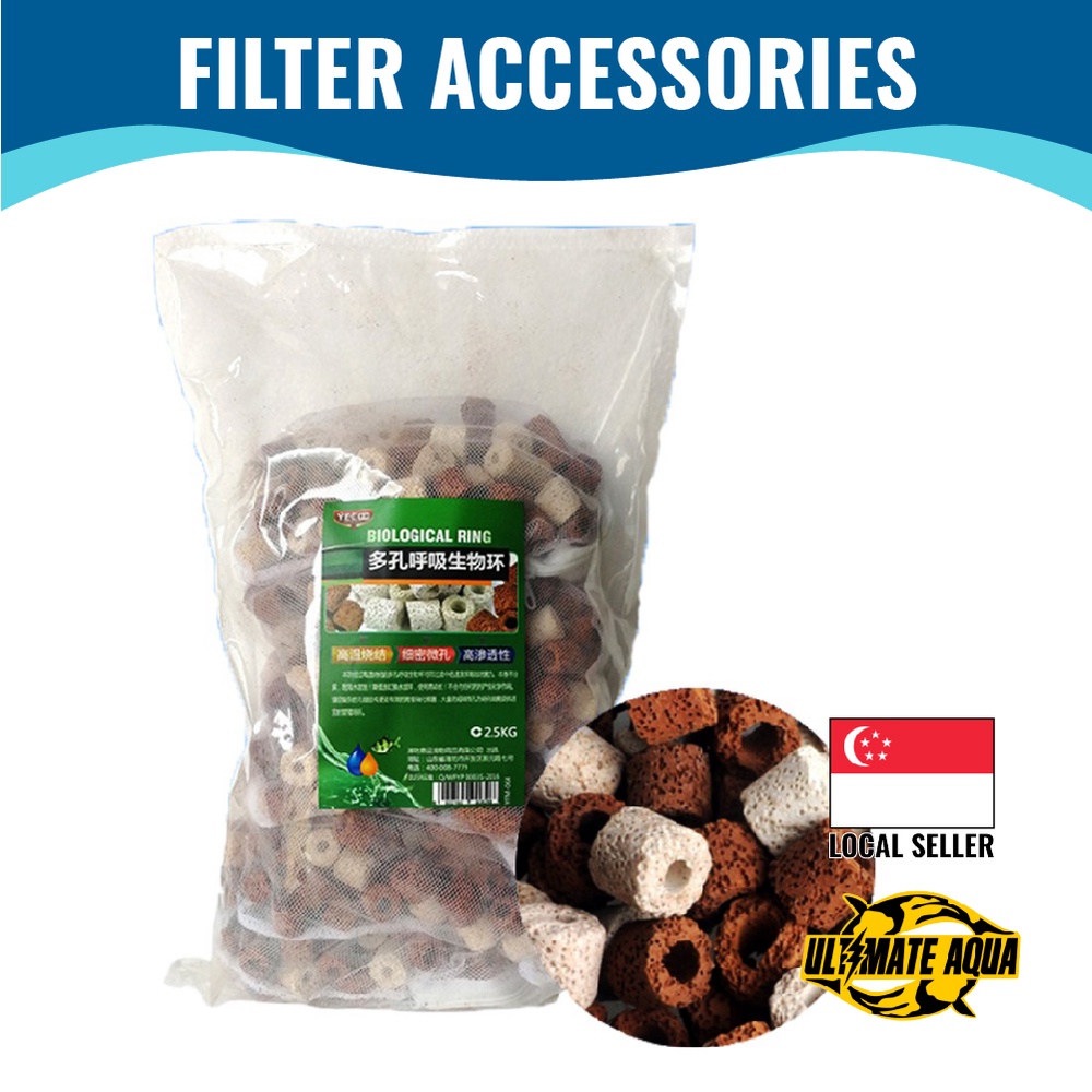 YEE Filter Media With Biological Red White Ring Filter For Nitrifying ...