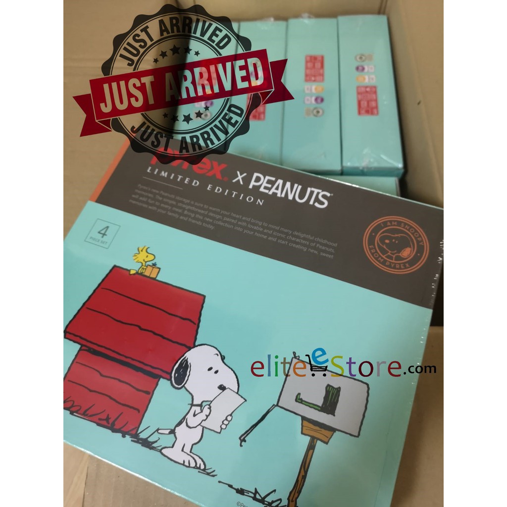 Authentic Corelle Brands Pyrex Peanuts Snoopy Snapware Glass Food ...