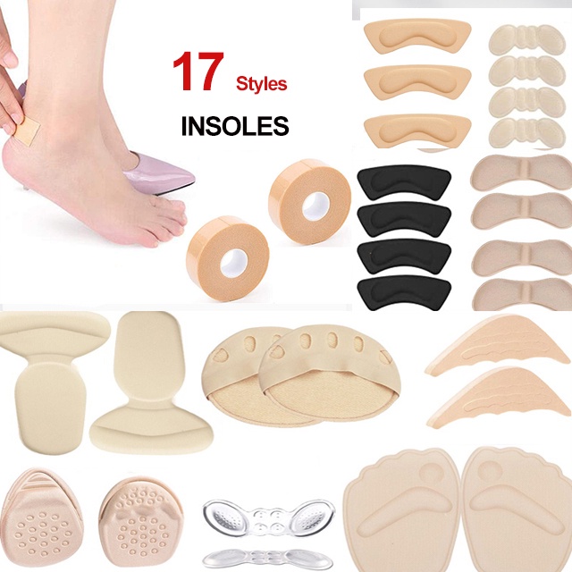 Multiple Styles High Heel Insole Reusable Heel Insert for Women and Men ...
