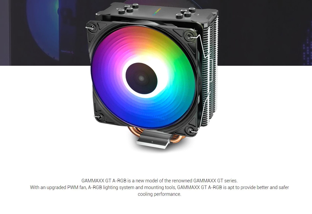 Deepcool CPU AIR Cooler Gammaxx GT RGB DC-GAMMAXX-GT (3 Years Warranty ...