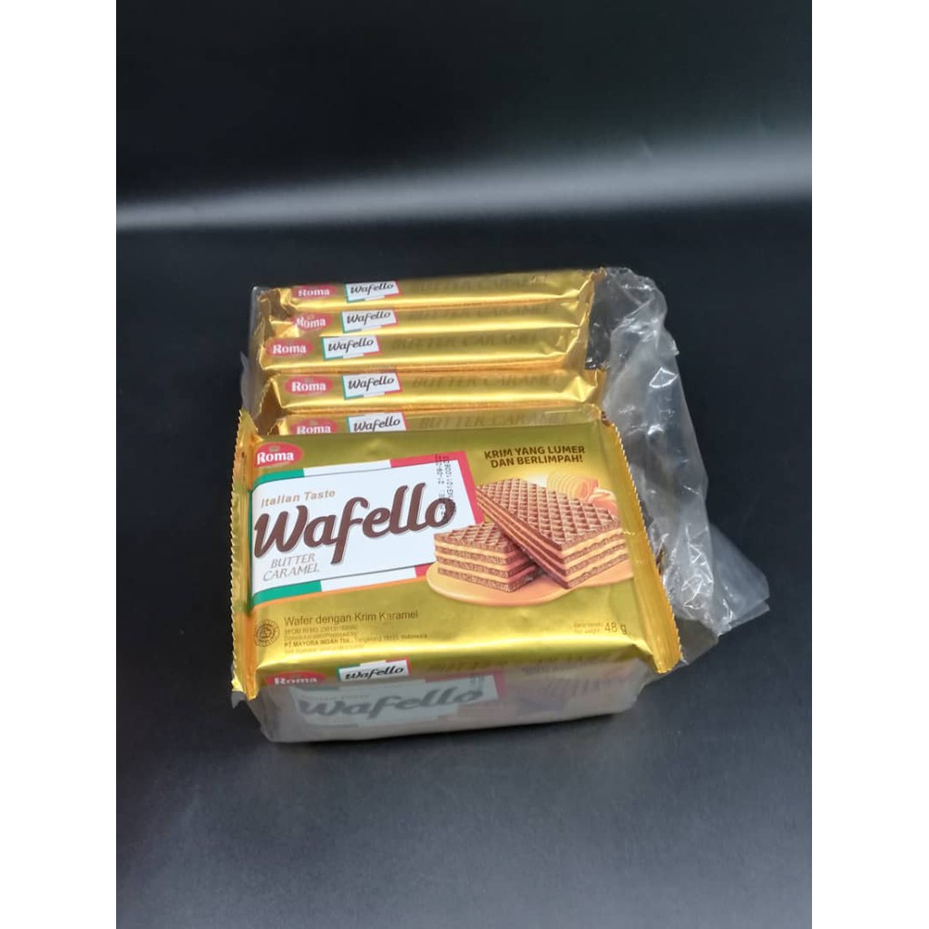 Roma Wafello Butter Caramel 48G*10 | Shopee Singapore