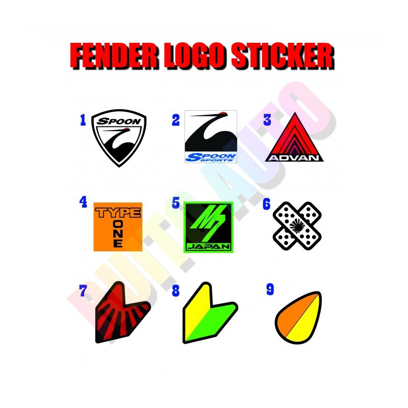 FENDER LOGO DECAL STICKER | Shopee Singapore