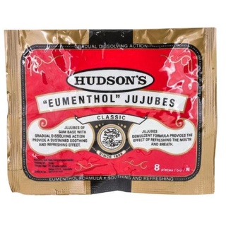 HUDSON'S Eumenthol Jujubes Classic/HONEY LEMON (50g-Bottle/Tin/SACHET ...