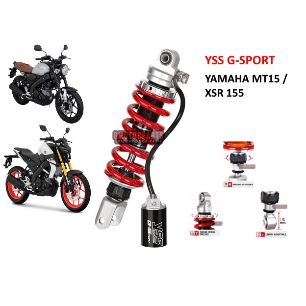 [SG Local Stock[ YSS Absorber Shock Gsport G-Sport Yamaha MT15 XSR155 ...