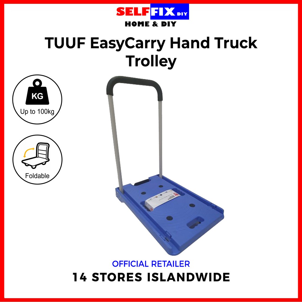 TUUF EasyCarry Hand Truck Trolley (Holds up to 100KG) | Shopee Singapore