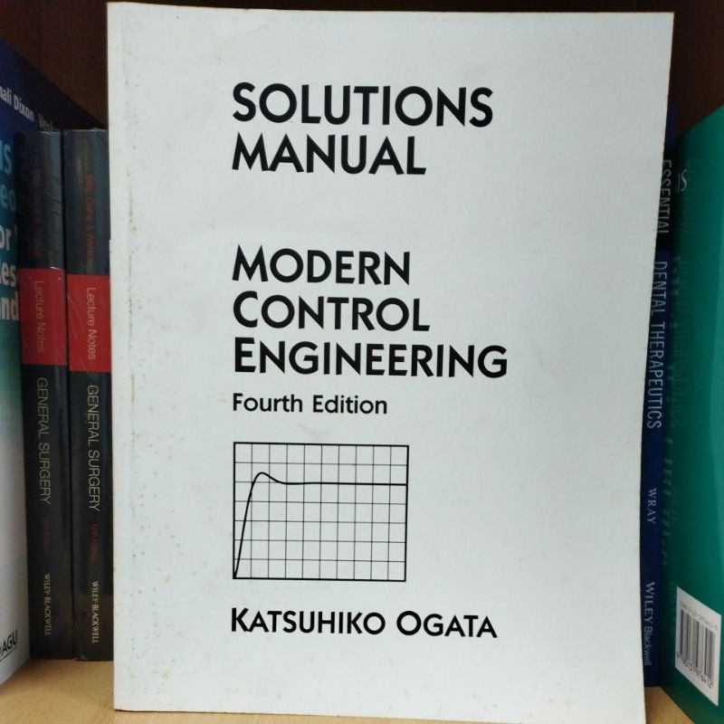 Solutions Manual: Modern Control Engineering (defect) | Shopee Singapore