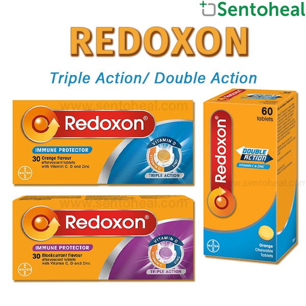 Redoxon Triple Action/ Double Action Effervescent/ Chewable Tablets ...