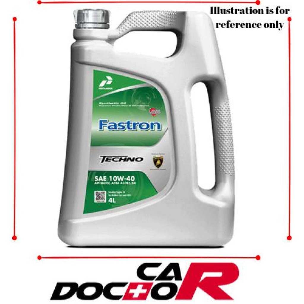 PERTAMINA FASTRON TECHNO SAE 5W40 API SN/CF 4L ENGINE OIL LAMBORGHINI ...