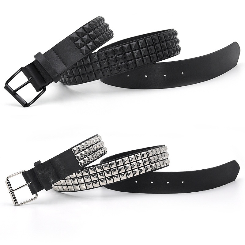 Fashion Rhinestone Rivet Belt Men&Women's Studded Belt Punk with Pin ... Fashion Rhinestone Rivet Belt Men&Women's Studded Belt Punk with Pin ...