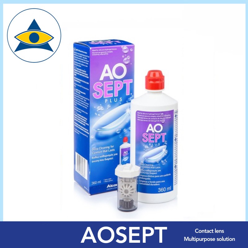 Alcon AOSEPT Value Pack Contact Lens Multipurpose Solution | For cleaning disinfecting and ...
