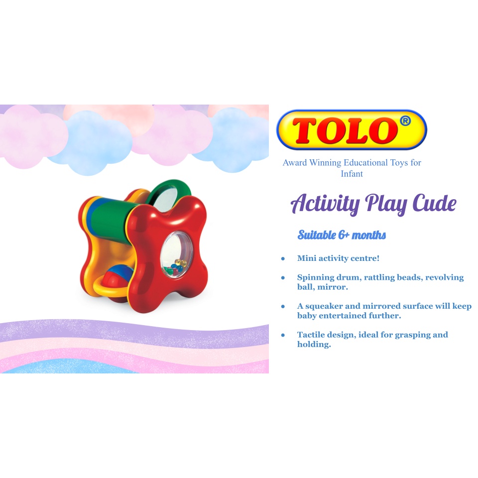TOLO Toys - Activity Play Cube | Shopee Singapore