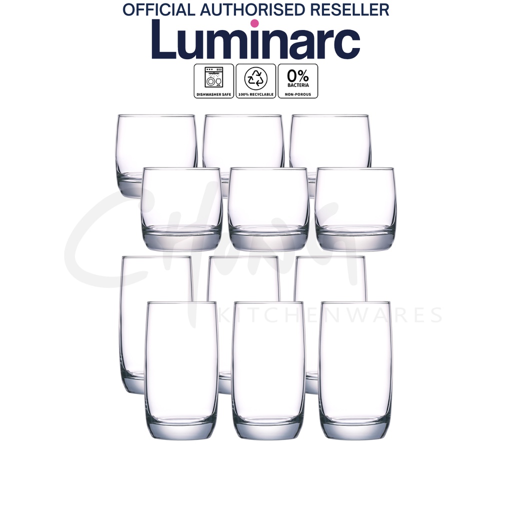 Luminarc Vigne Highball/Old Fashioned Glass, Set of 6's [Cocktail/Rock ...