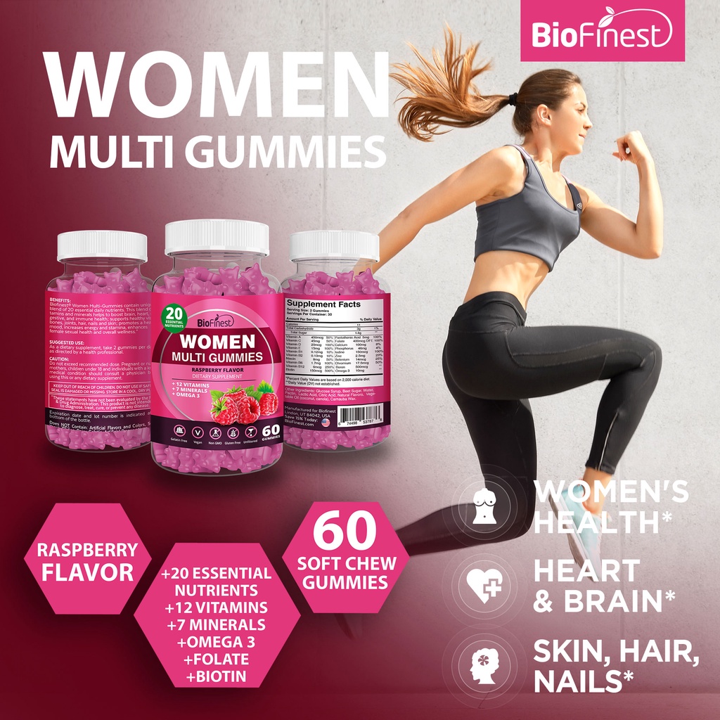 Biofinest Gummy Vitamin Supplement - Beauty Energy Sleep Metabolism Men ...