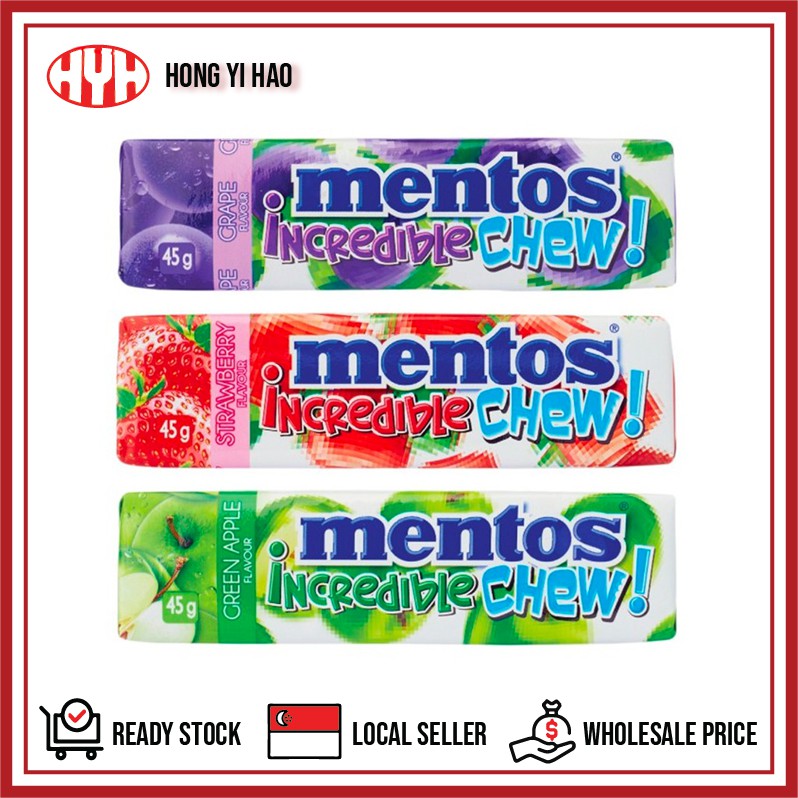 Mentos Incredible Chew (20x45g) | Shopee Singapore