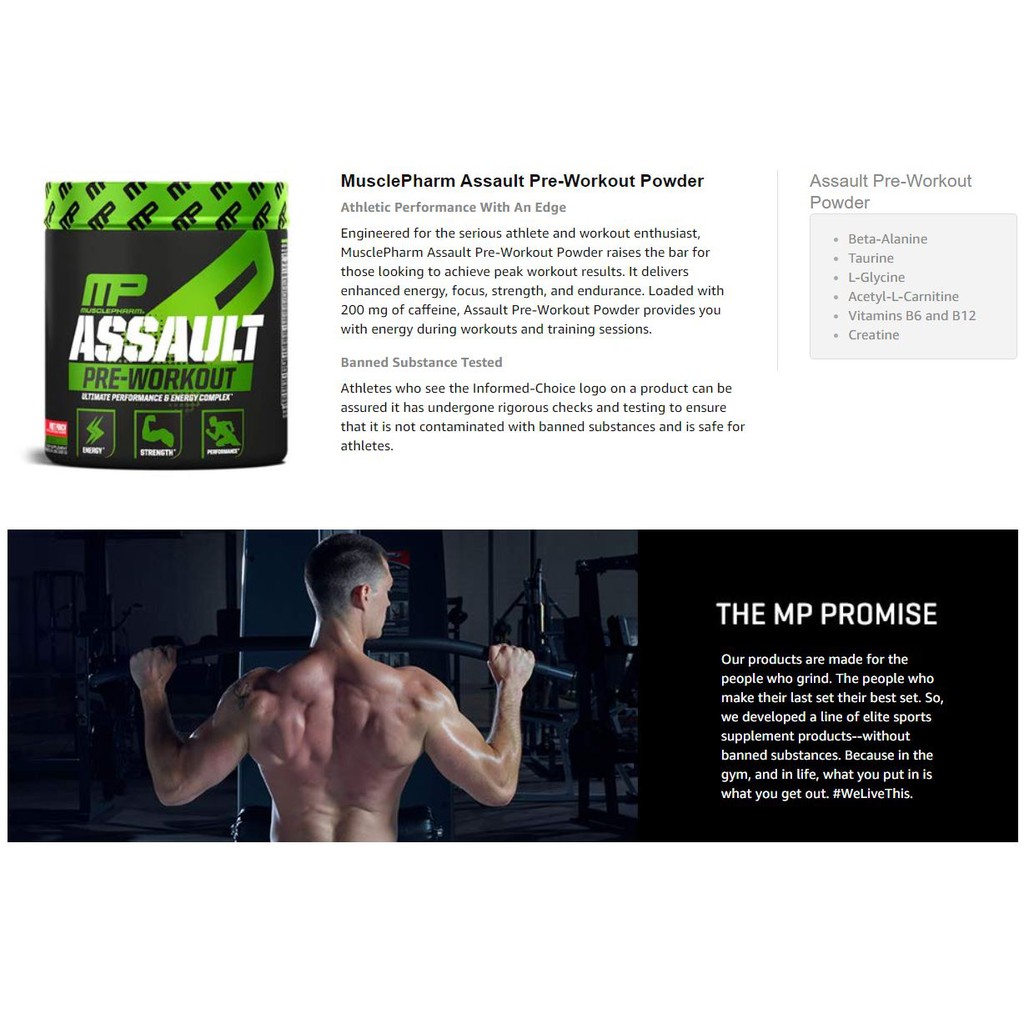 Assault Pre Workout Individual Packets | EOUA Blog
