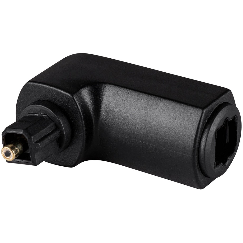 Toslink Digital Optical Audio Extension Male to Female Adapter L Shaped ...