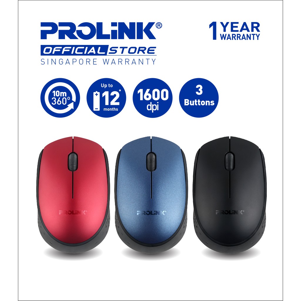 PROLiNK PMW5008 2.4GHz Wireless High-Precision Optical Mouse | Shopee ...