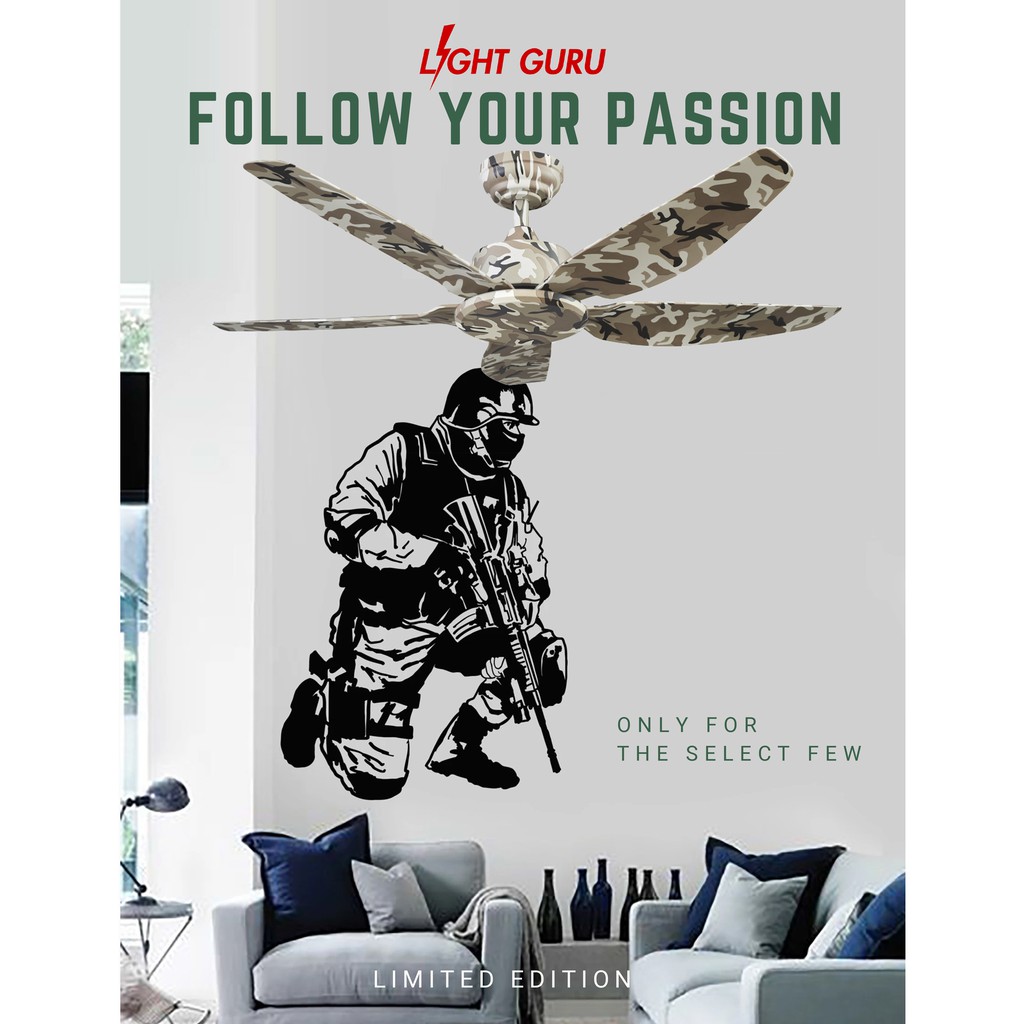 Ceiling Fan Camouflage LIMITED EDITION by AeroAir (SG safety mark ...