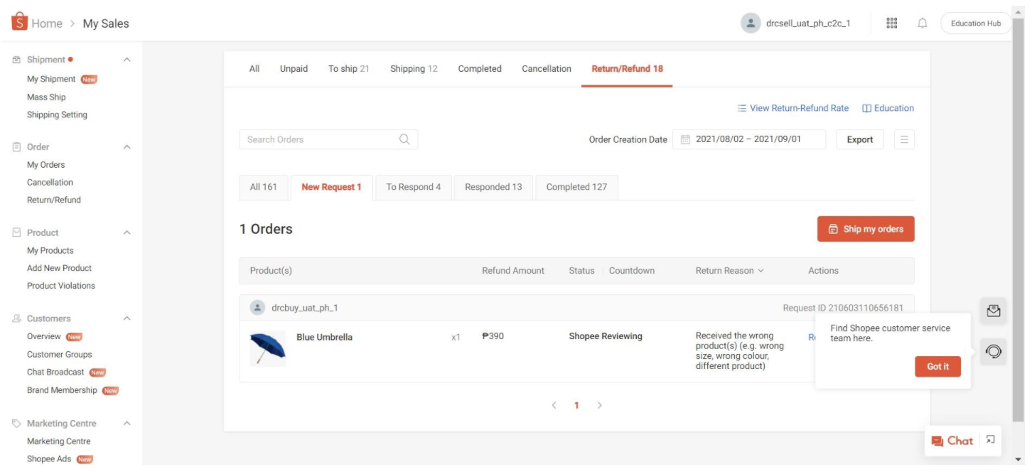 Shopee's Return/Refund Process | Shopee PH Seller Education Hub