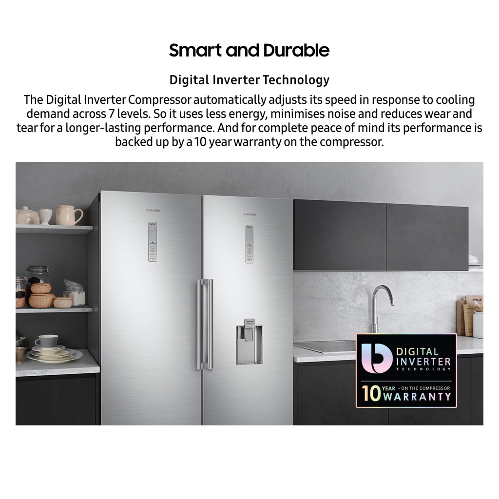SAMSUNG RR39M71357F/SS, 1 Door Refrigerator, 385L, 4 Ticks | Shopee ...